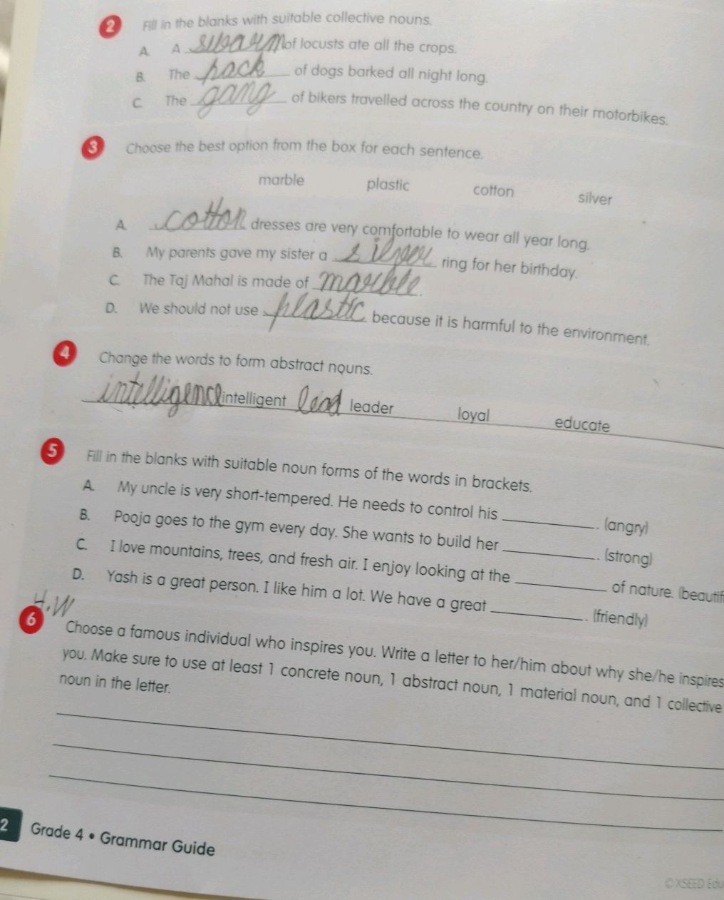 2. Fill in the blanks with suitable | StudyX