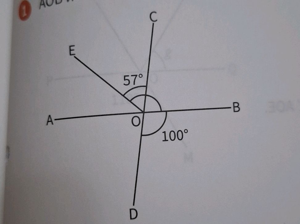 Find the measure of angle AOD. In the | StudyX