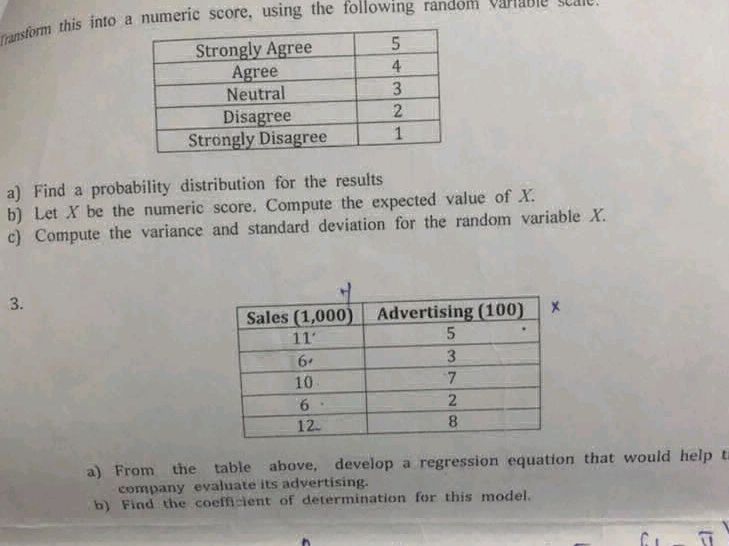 Transform this into a numeric score, using | StudyX