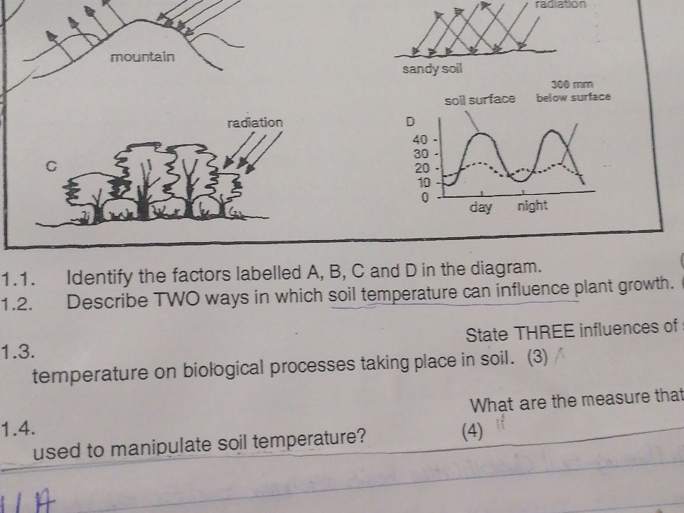 1.1. Identify the factors labelled A, B, C | StudyX