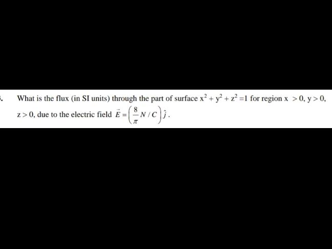 What is the flux (in SI units) through the | StudyX
