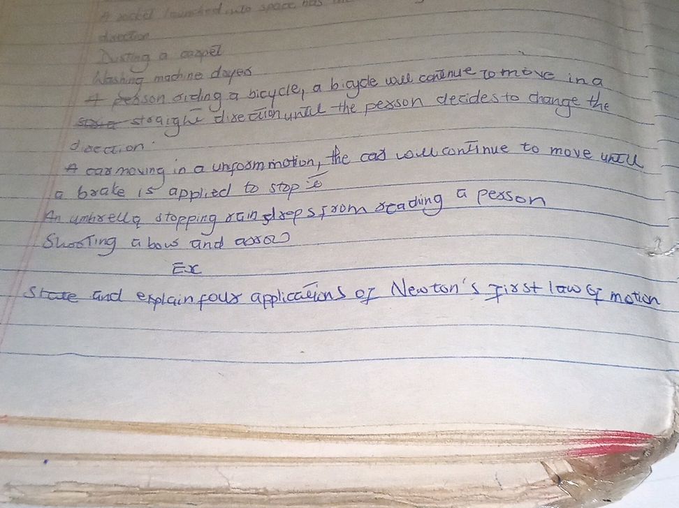 State and explain four applications of | StudyX