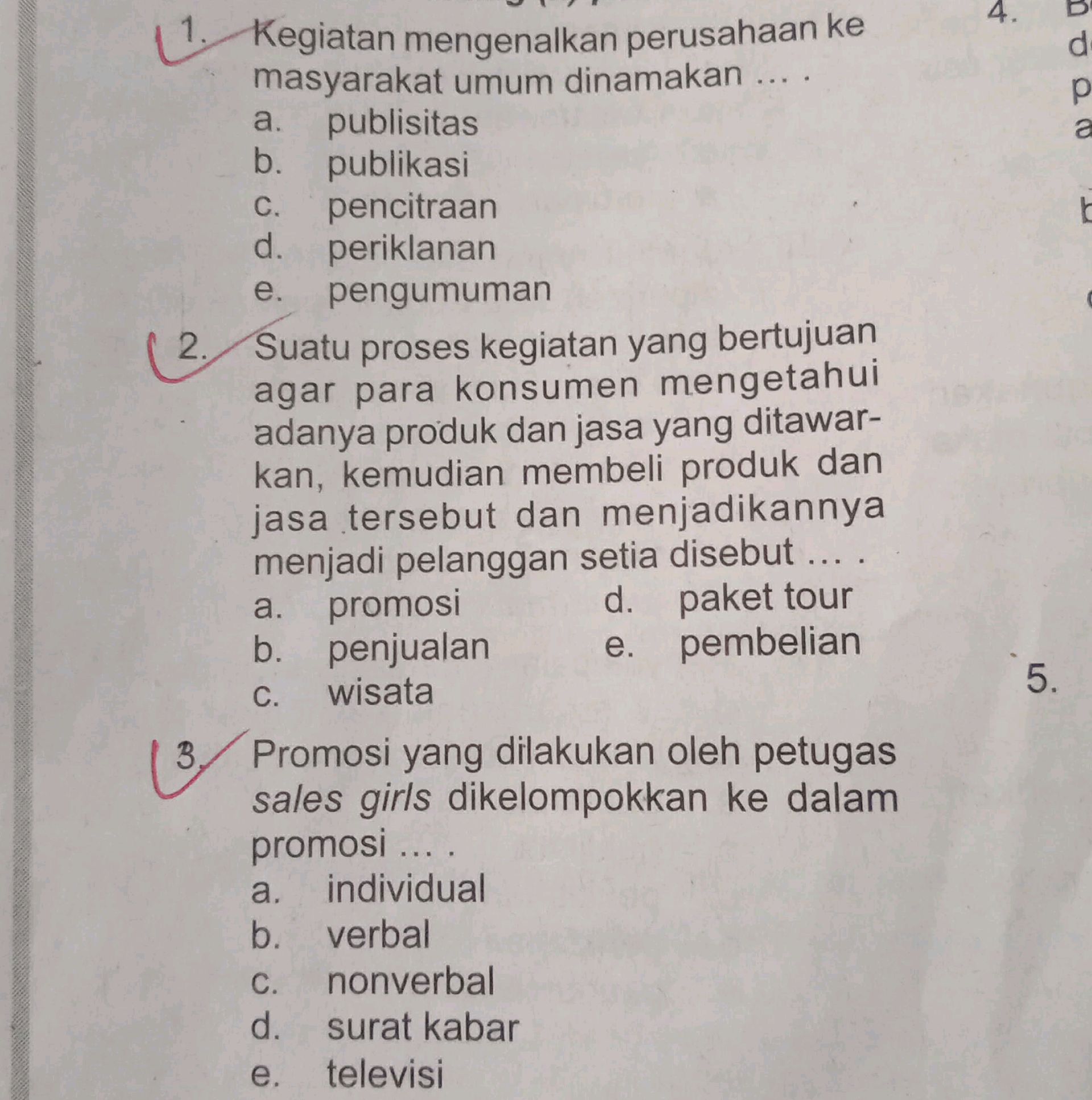 1. Kegiatan mengenalkan perusahaan ke | StudyX