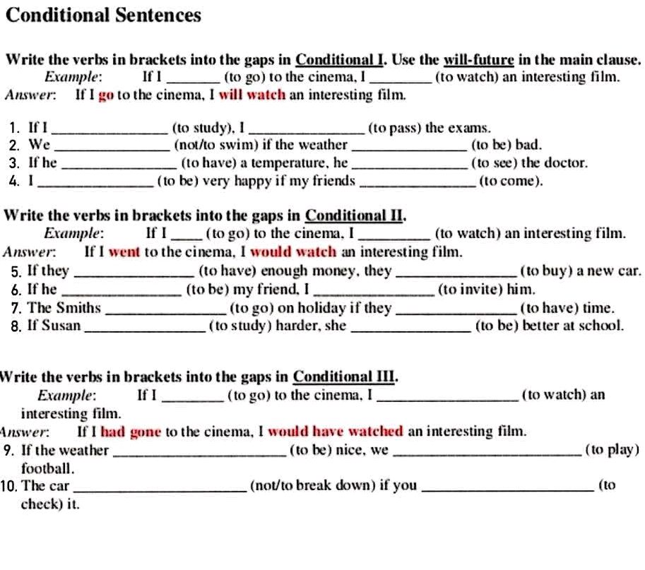 Write the verbs in brackets into the gaps in | StudyX