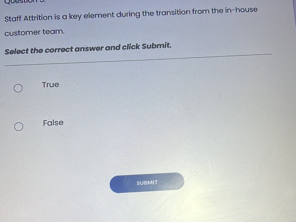 Staff Attrition is a key element during the | StudyX