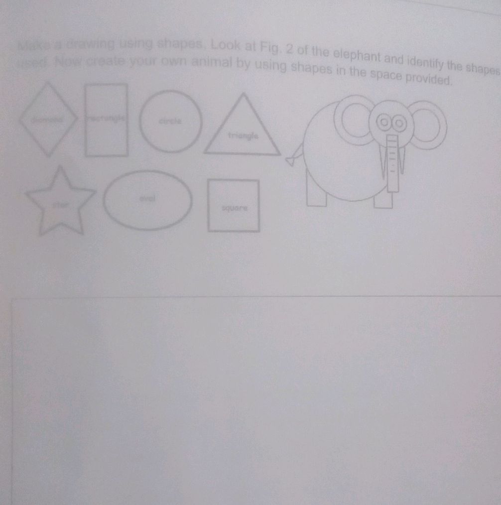 Make a drawing using shapes. Look at Fig. 2 | StudyX