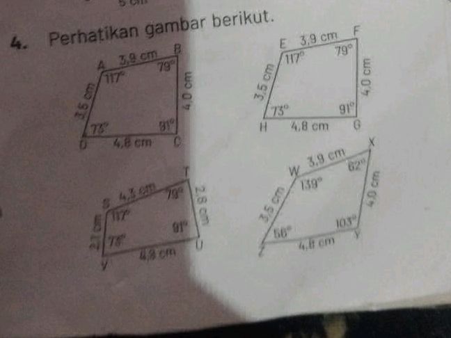 Perhatikan gambar berikut. ``` A 3,9 cm B | StudyX