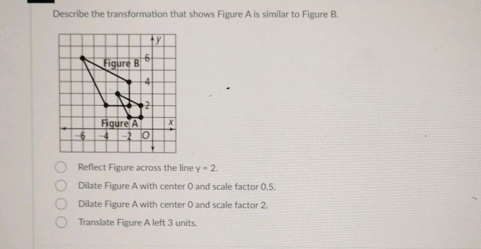 Describe the transformation that shows | StudyX