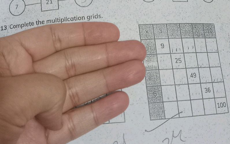 13 Complete the multiplication grids. | x | | StudyX