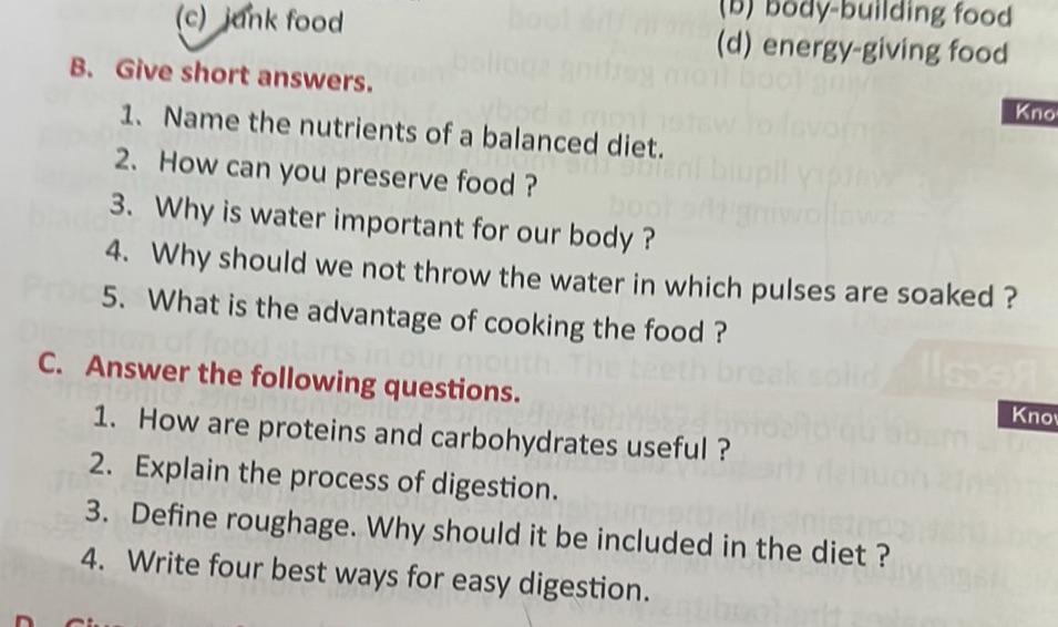B. Give short answers. 1. Name the | StudyX