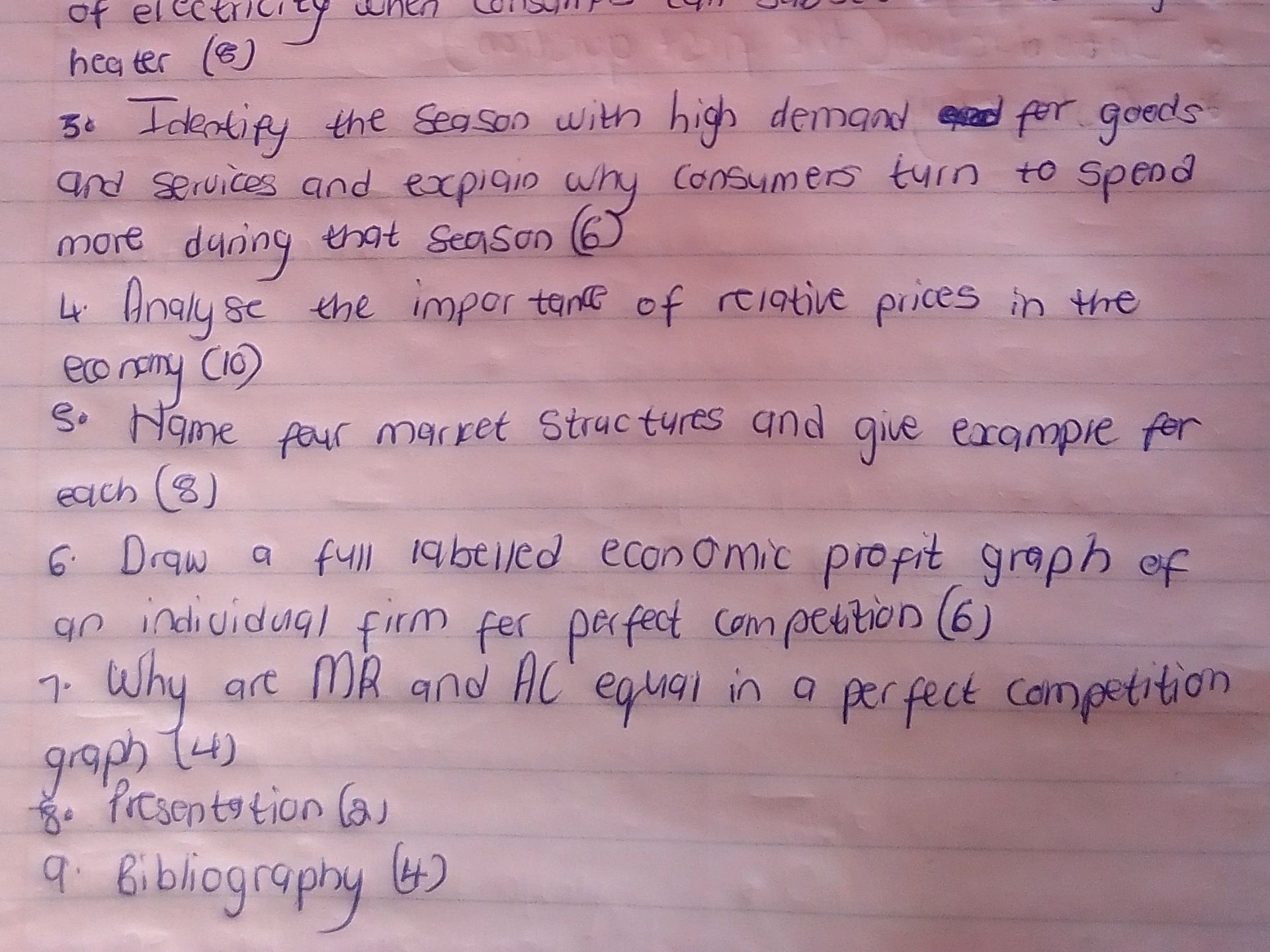 3. Identify the Season with high demand and | StudyX