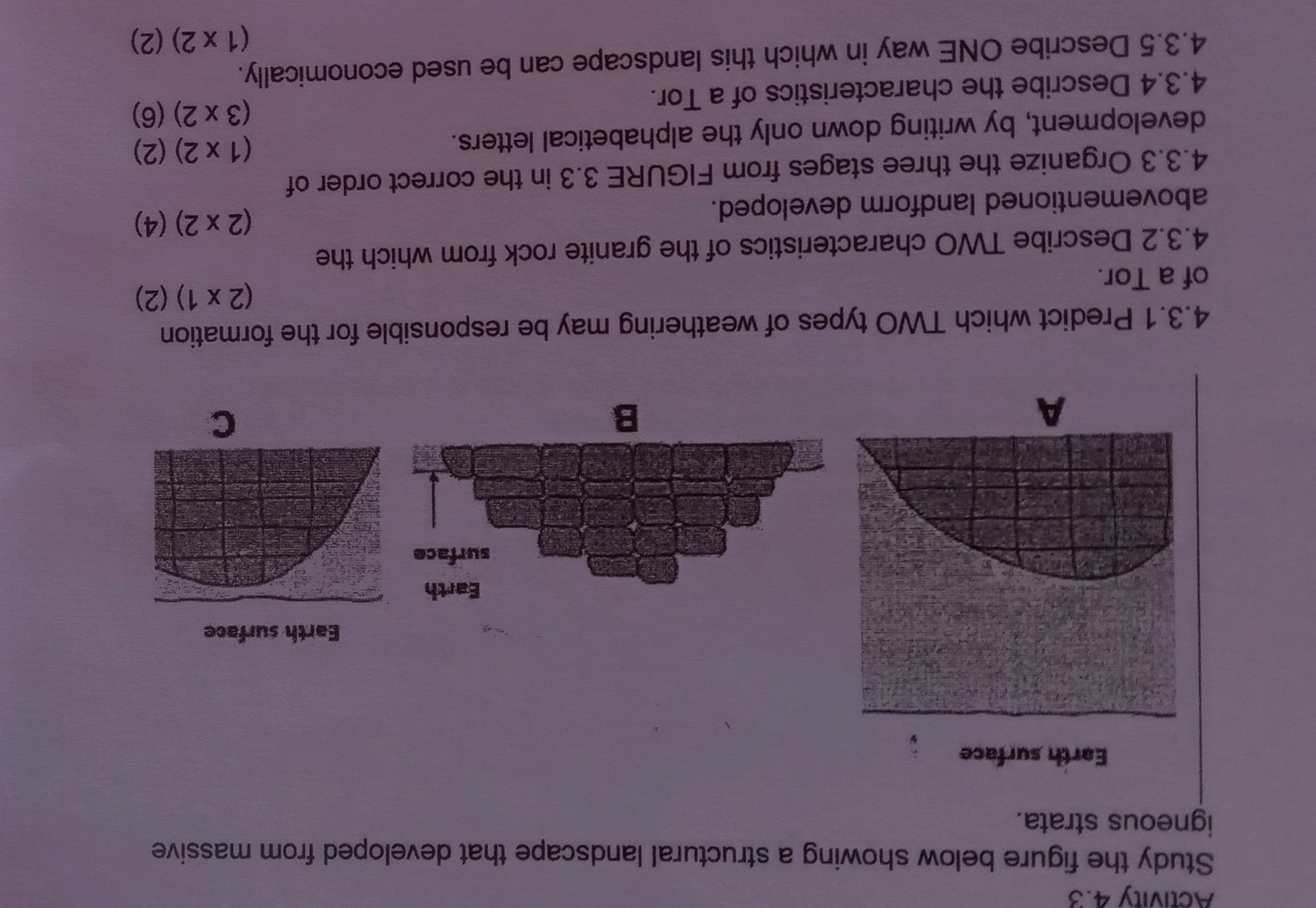Activity 4.3 Study the figure below showing | StudyX