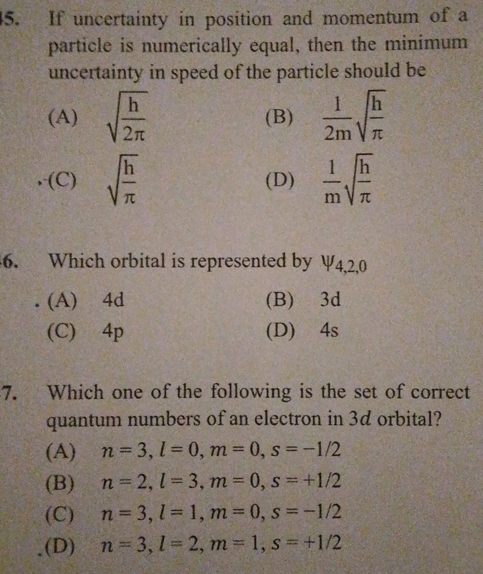 15. If uncertainty in position and momentum | StudyX
