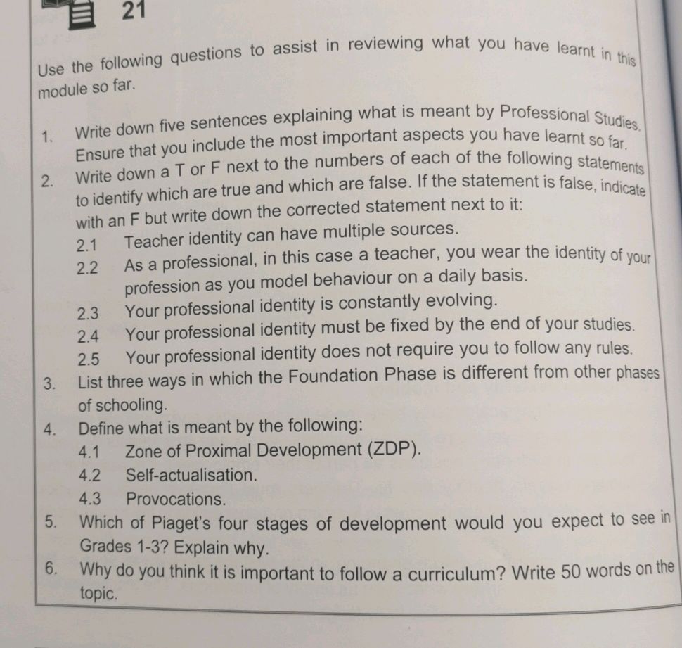 1. Write down five sentences explaining what | StudyX