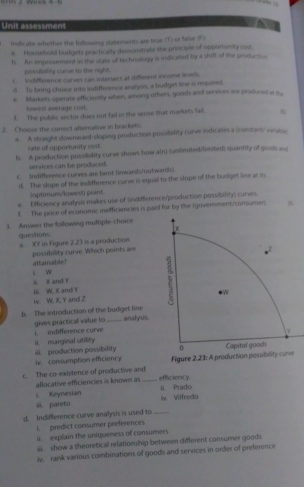 1. Indicate whether the following statements | StudyX