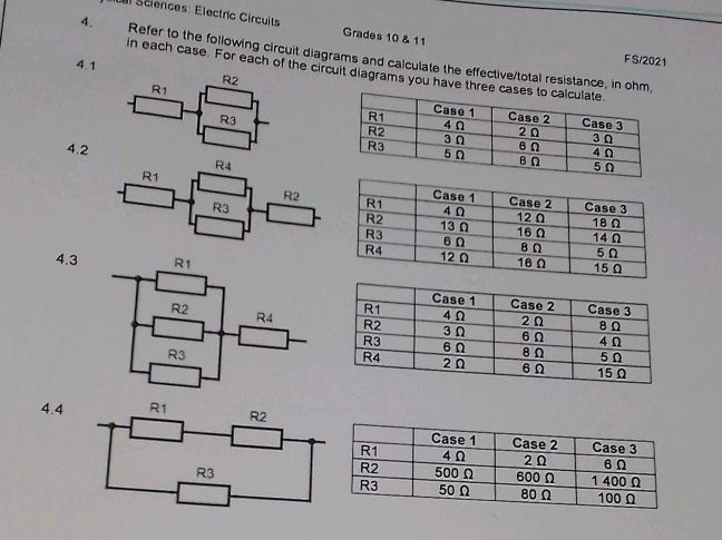 Refer to the following circuit diagrams and | StudyX