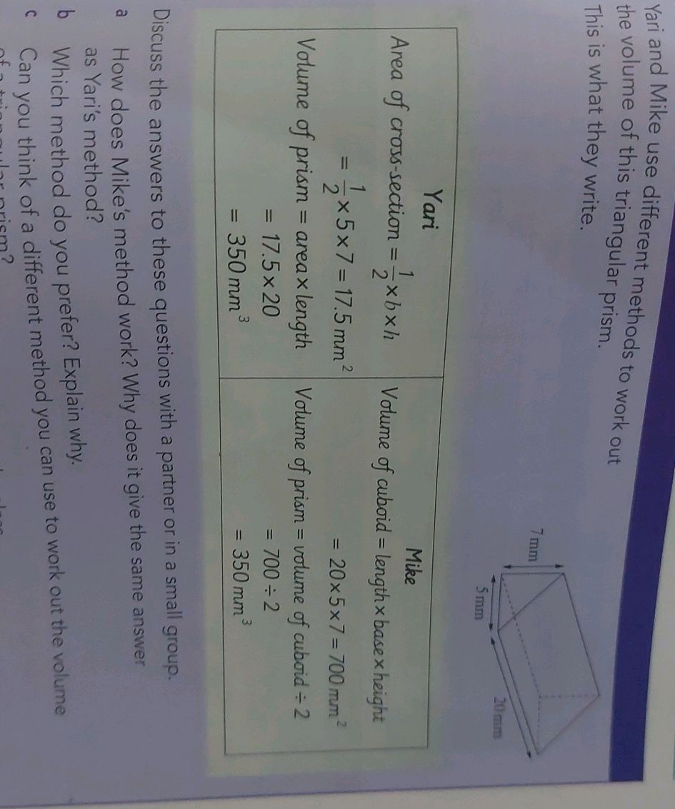 Yari and Mike use different methods to work | StudyX