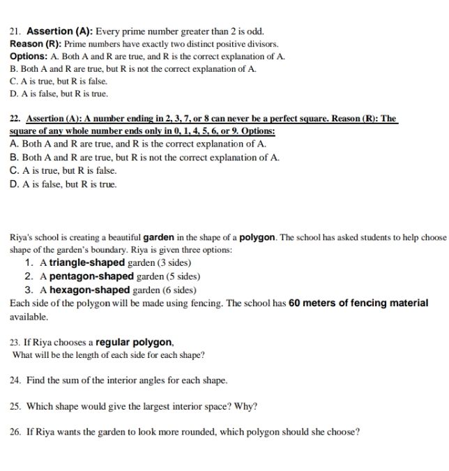 21. Assertion (A): Every prime number | StudyX