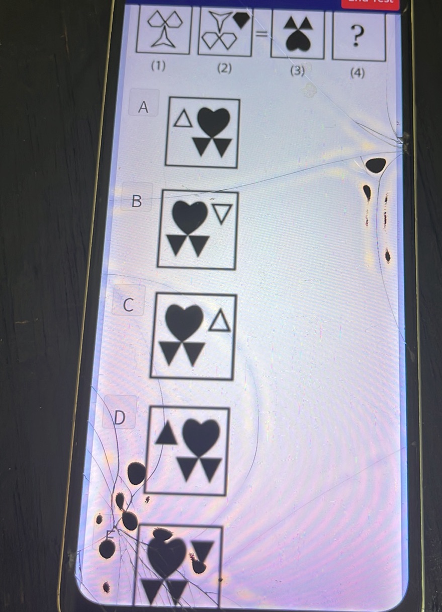 What is the missing figure? (1) (2) = (3) | StudyX