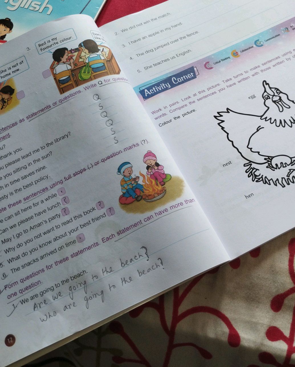 Form questions for these statements. Each | StudyX