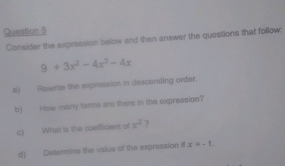 Consider the expression below and then | StudyX