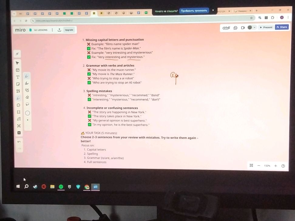 1. Missing capital letters and punctuation | StudyX