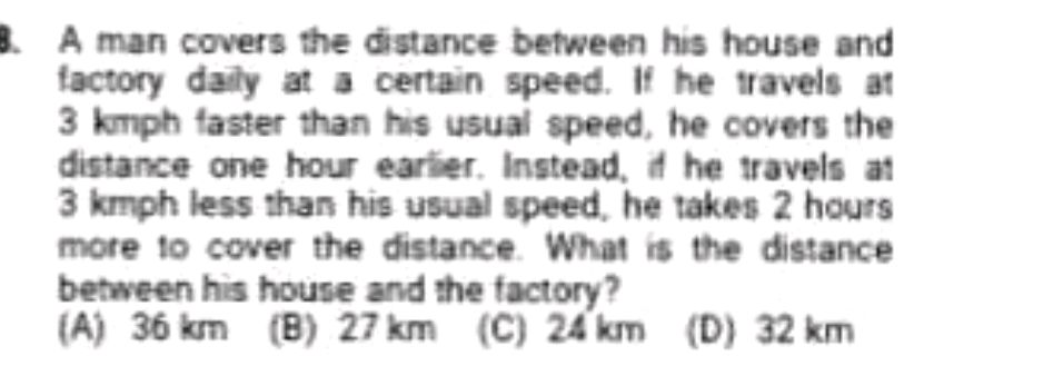A man covers the distance between his house | StudyX