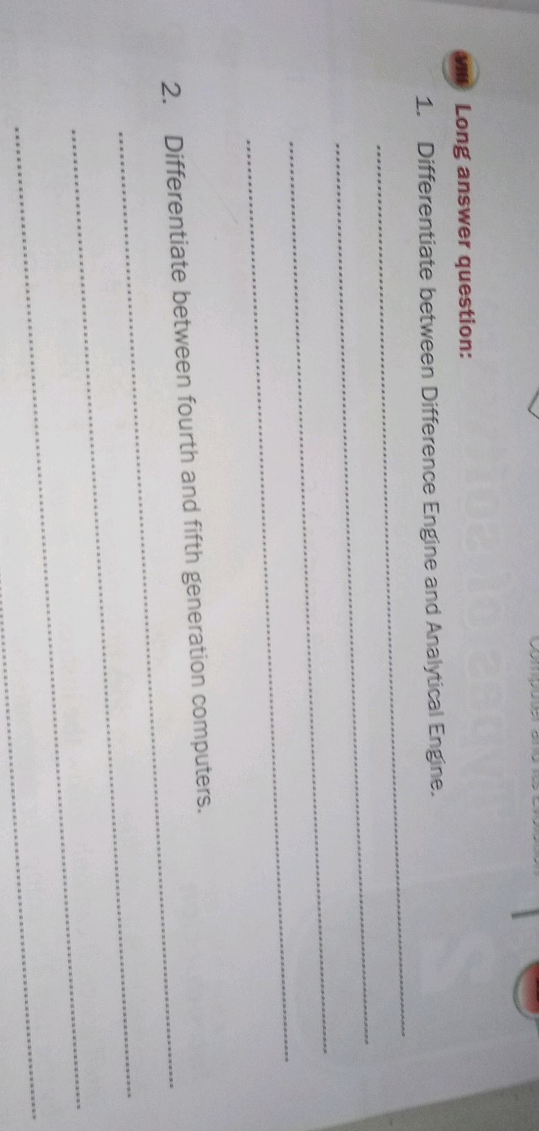 1. Differentiate between Difference Engine | StudyX