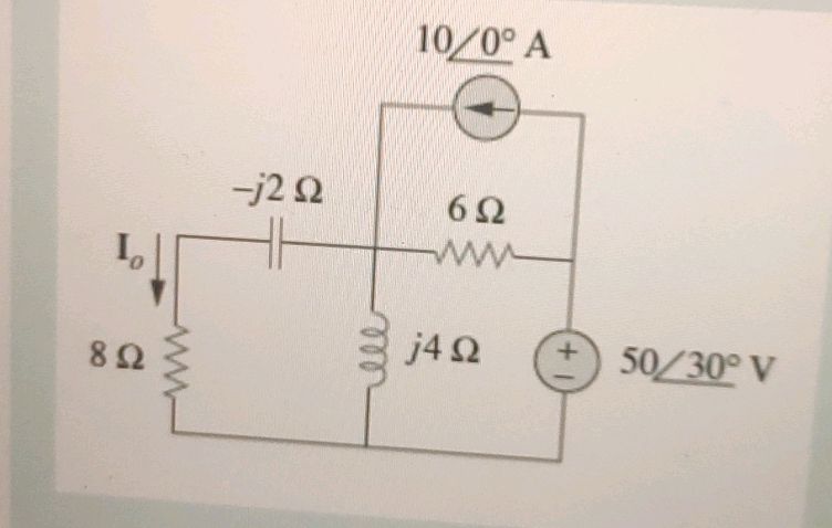 The circuit diagram shows: ```latex 10 0^ | StudyX