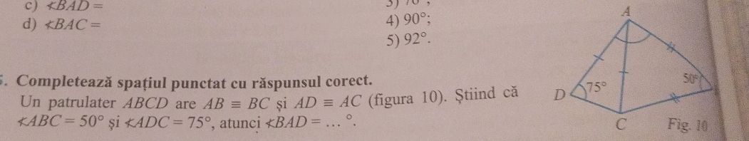 5. Completează spațiul punctat cu răspunsul | StudyX