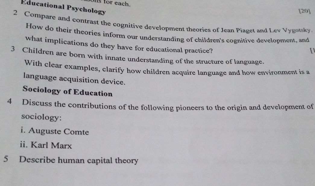 2 Compare and contrast the cognitive | StudyX