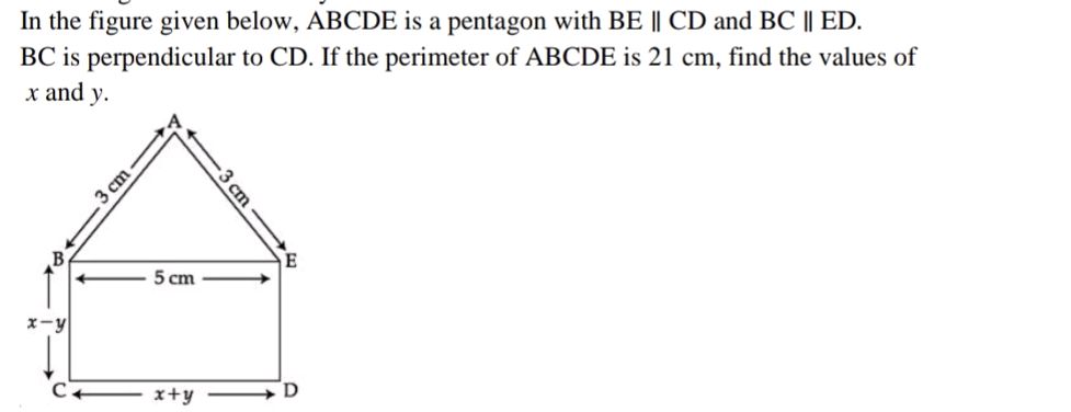 In the figure given below, ABCDE is a | StudyX