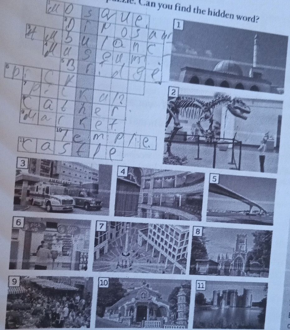 Can you find the hidden word? Crossword | StudyX