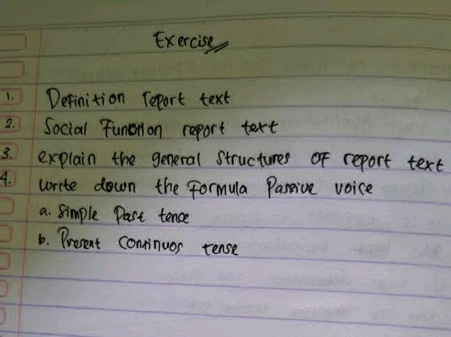 1. Definition report text 2. Social Function | StudyX