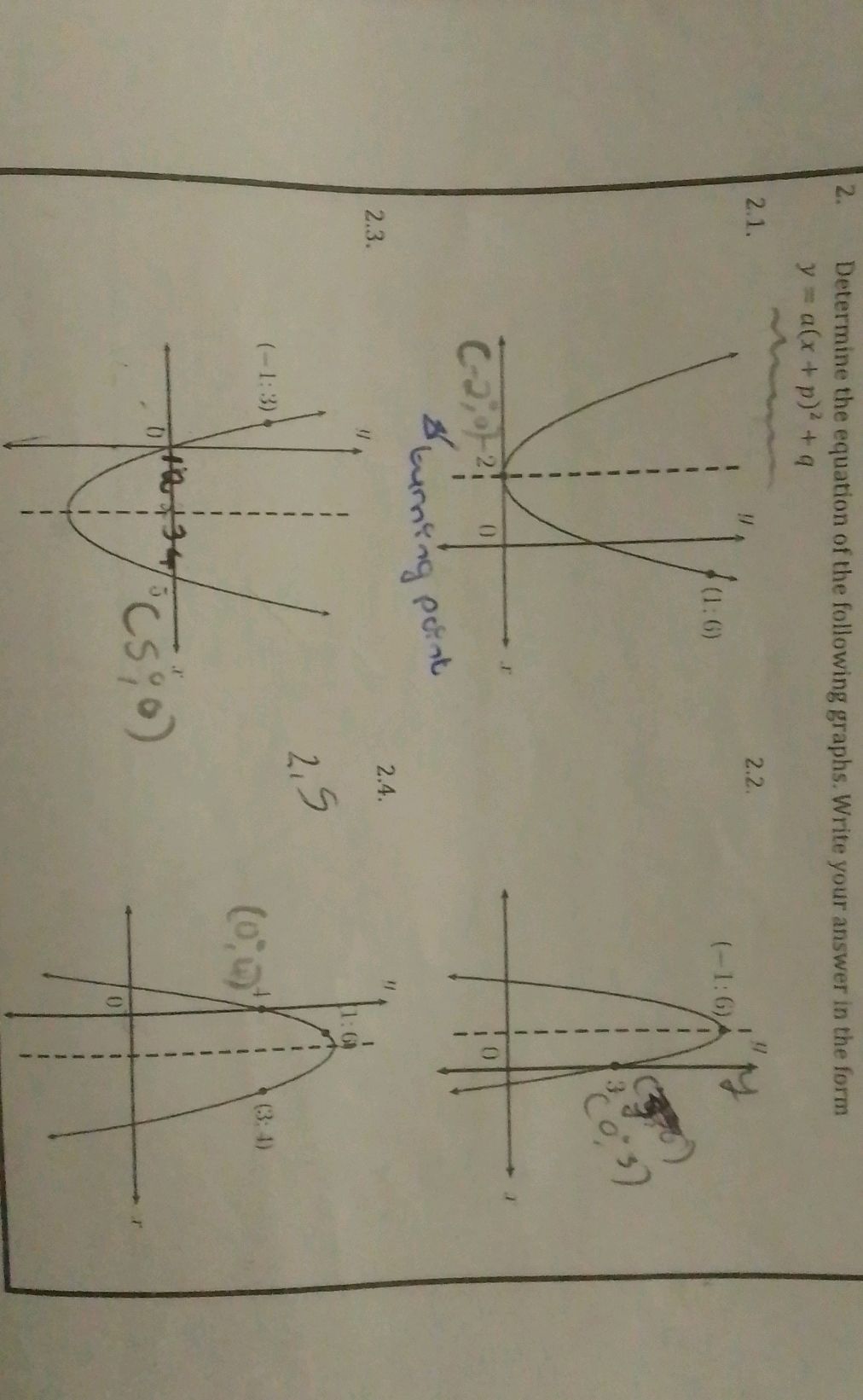 2. Determine the equation of the following | StudyX