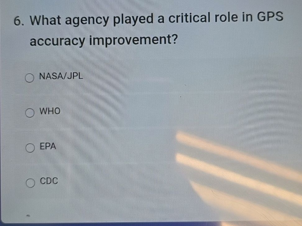 6. What agency played a critical role in GPS | StudyX