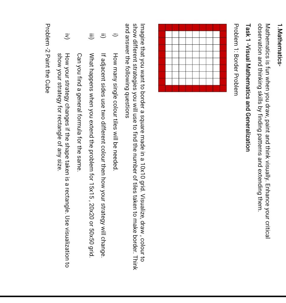 Imagine that you want to border a square | StudyX