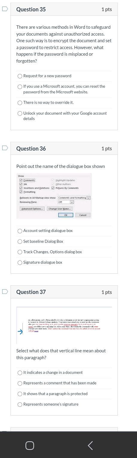 Question 35 There are various methods in | StudyX