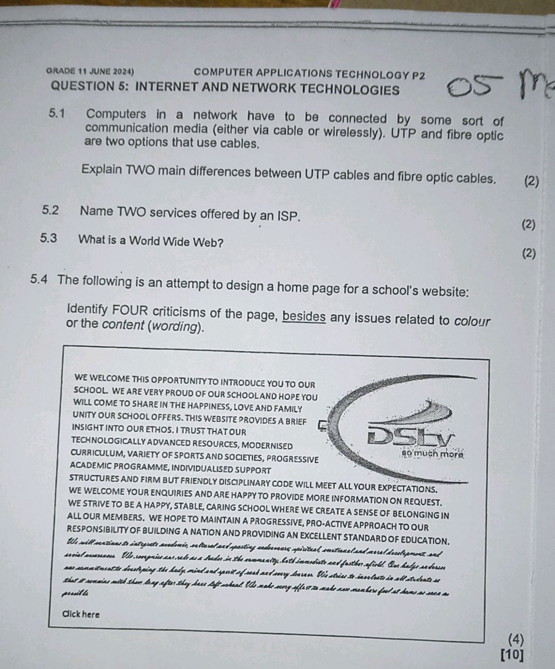 5. 1 Explain TWO main differences between | StudyX
