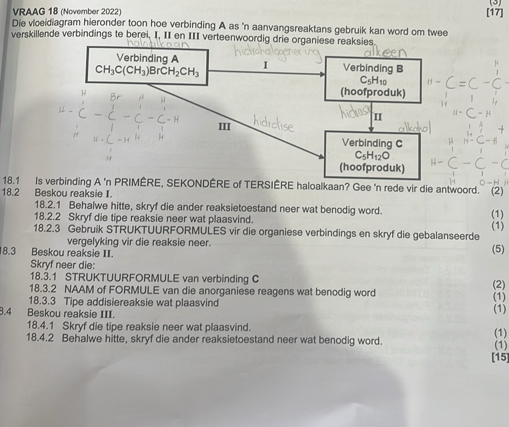 VRAAG 18 (November 2022) Die vloeidiagram | StudyX
