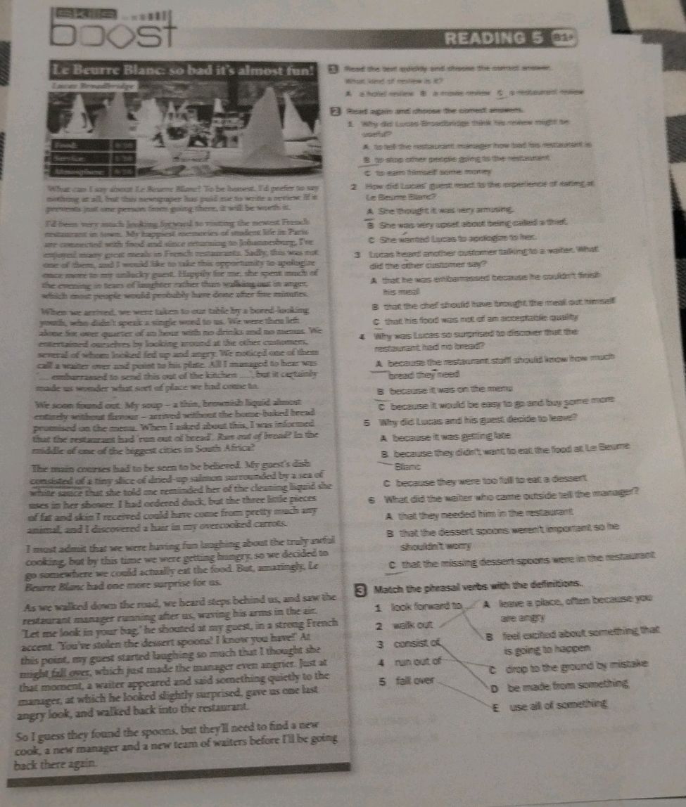 1. Why did Lucas Broadbridge think his | StudyX