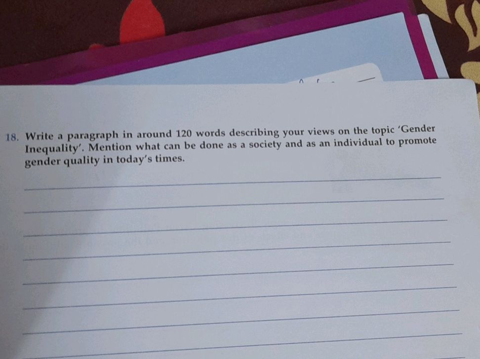 18. Write a paragraph in around 120 words | StudyX