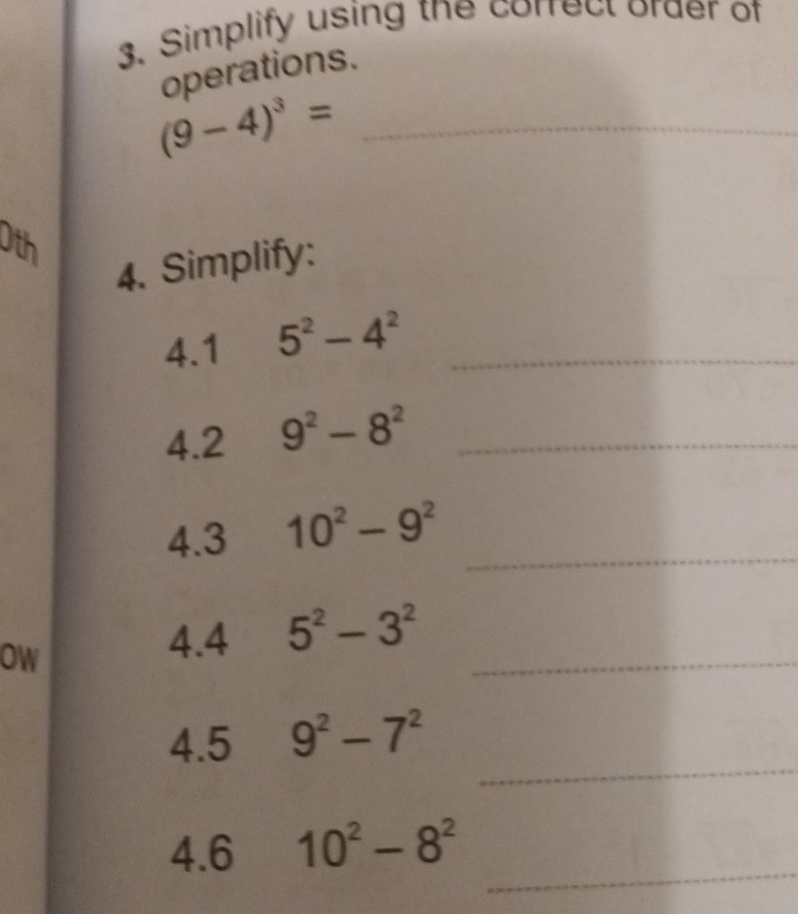 3. Simplify using the correct order of | StudyX