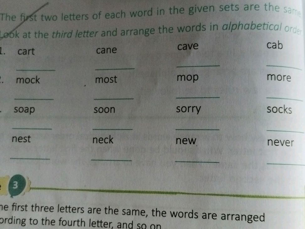 The first two letters of each word in the | StudyX