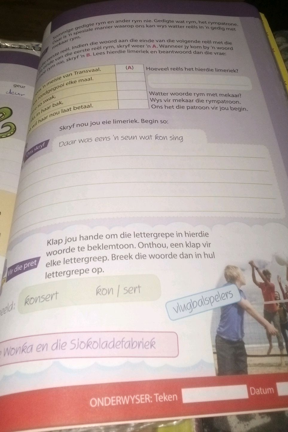 Hoeveel reëls het hierdie limeriek? Watter | StudyX