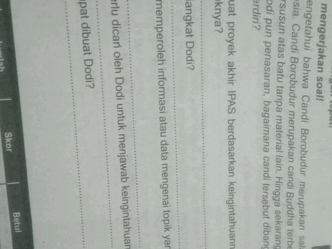 Buat proyek akhir IPAS berdasarkan | StudyX