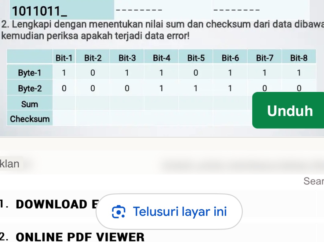 2. Lengkapi dengan menentukan nilai sum dan | StudyX