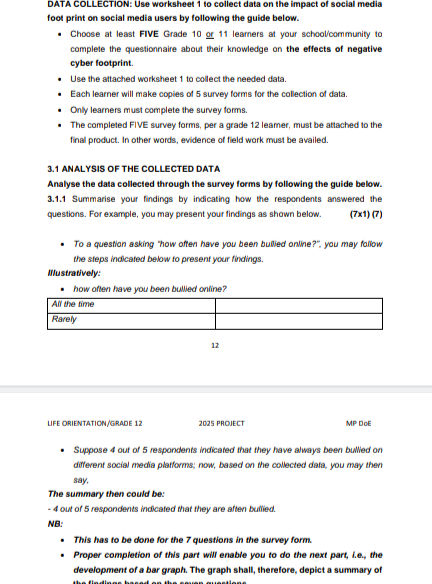 DATA COLLECTION: Use worksheet 1 to collect | StudyX