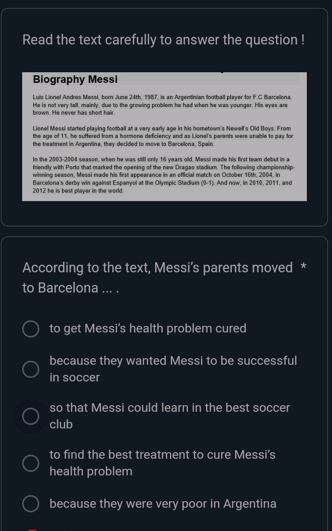 Read the text carefully to answer the | StudyX