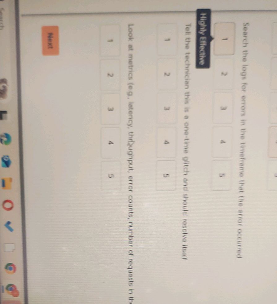 Search the logs for errors in the timeframe | StudyX
